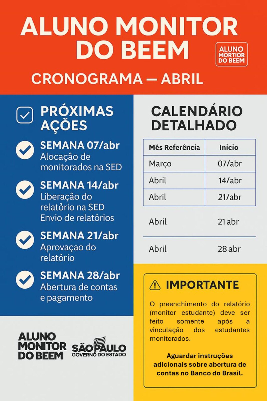 ALUNO MONITOR DO BEEM – Unidade Regional de Ensino de Guaratinguetá